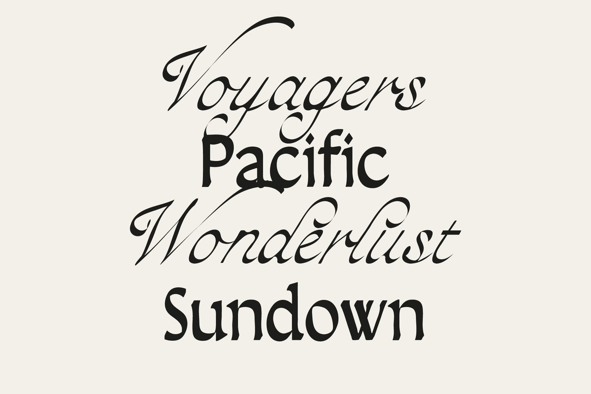 Eclectic Font Collection - Tropical Type