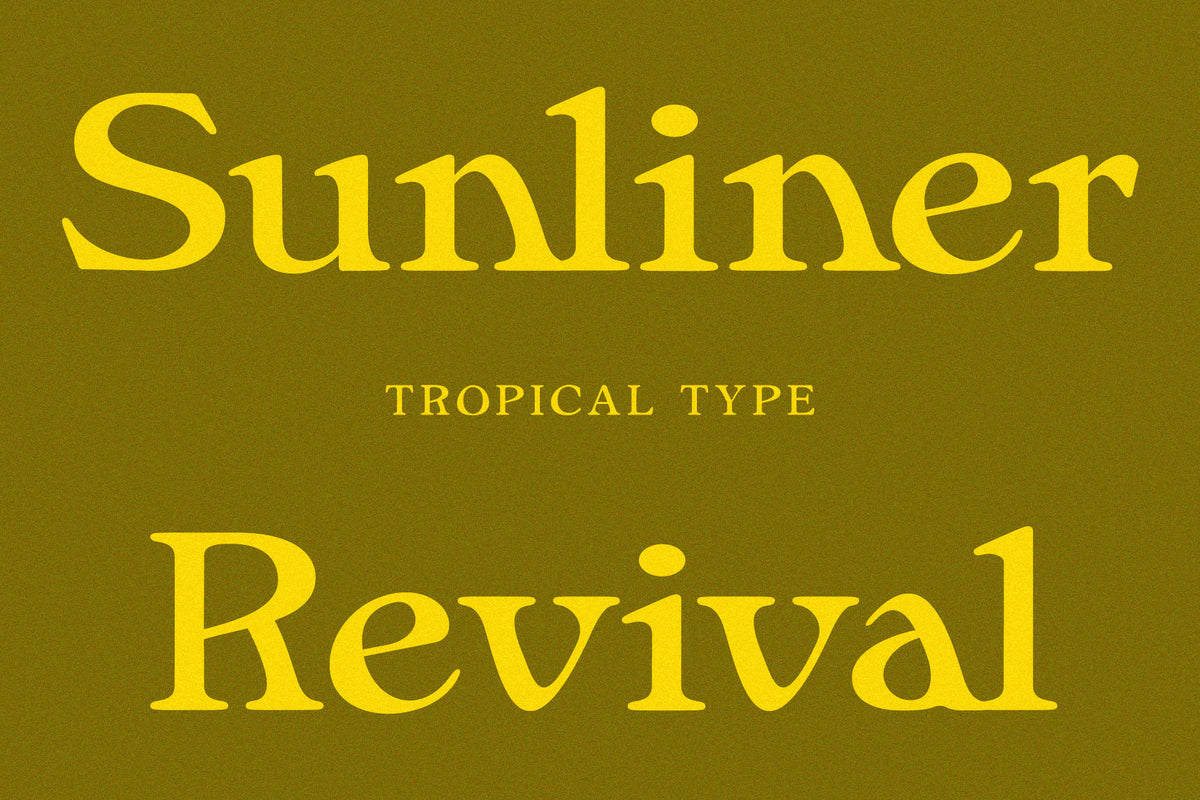 Eclectic Font Collection - Tropical Type
