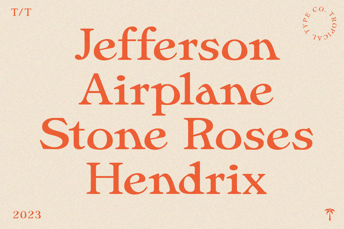 Eclectic Font Collection - Tropical Type