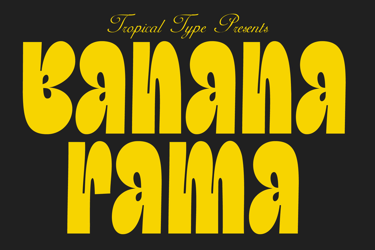 Display Font Collection - Tropical Type