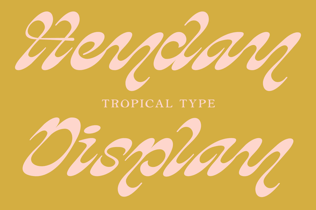 Eclectic Font Collection - Tropical Type