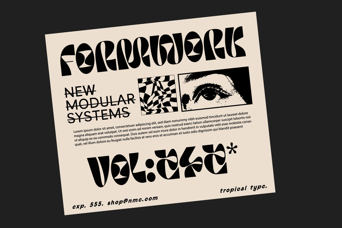 Eclectic Font Collection - Tropical Type