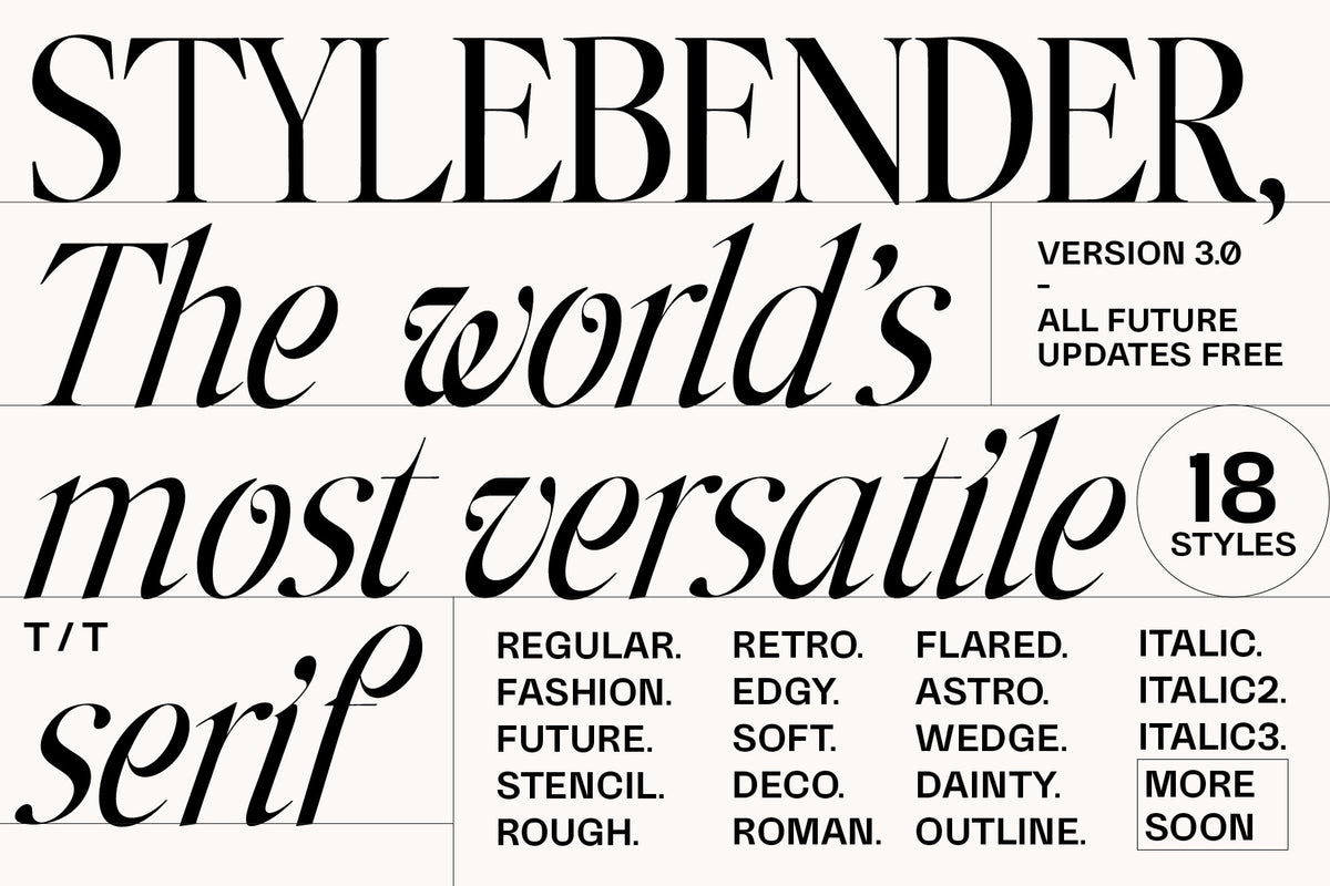 Stylebender Serif V3 - Tropical Type