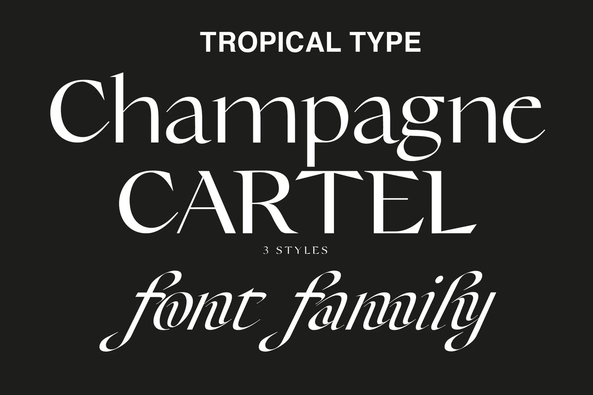 Eclectic Font Collection - Tropical Type