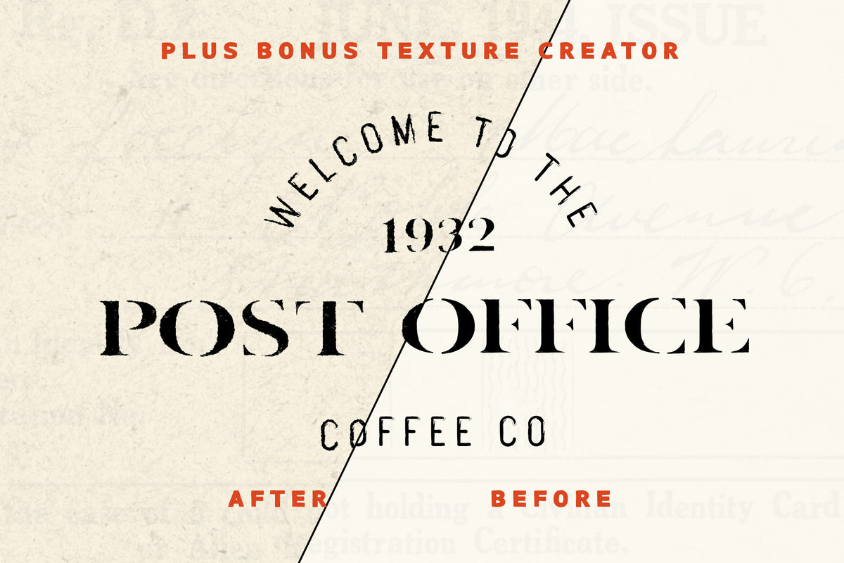 Texture Font Collection - Tropical Type